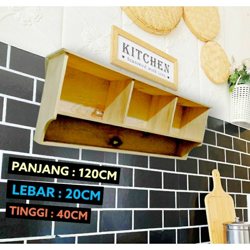 Jual RAK DINDING / RAK KAYU / KITCHEN SET / RAK TEMPEL / RAK DINDING ...