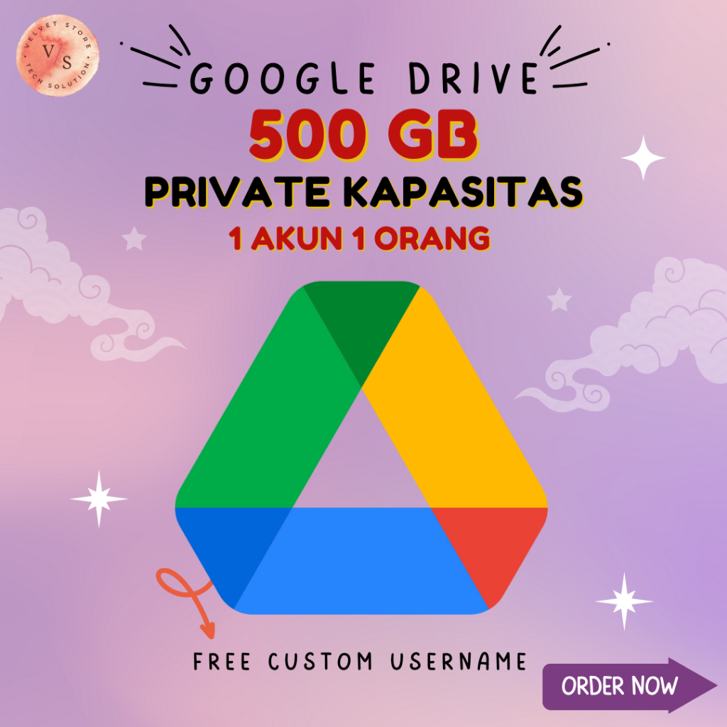 Jual Google Drive Unlimited Max 500GB Private Storage Lifetime ...