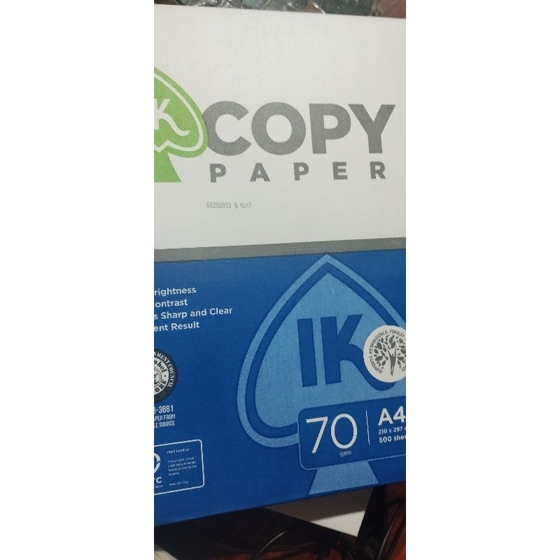 Jual Kertas HVS Copy Paper A4 70 gsm 1 rim (500 lembar) | Shopee Indonesia