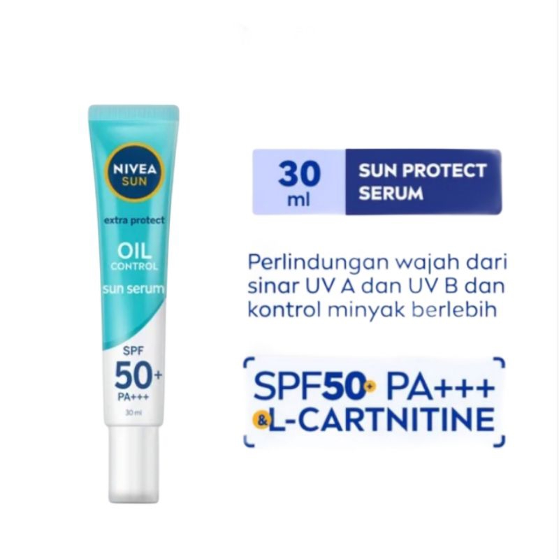 Jual NIVEA Sun Face Serum Oil Control SPF 50+ 30ml | Shopee Indonesia