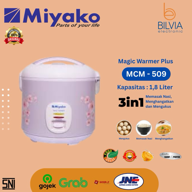 Jual Magic Com Miyako MCM509 - Magic Warmer Plus - Rice Cooker (1,8 L ...