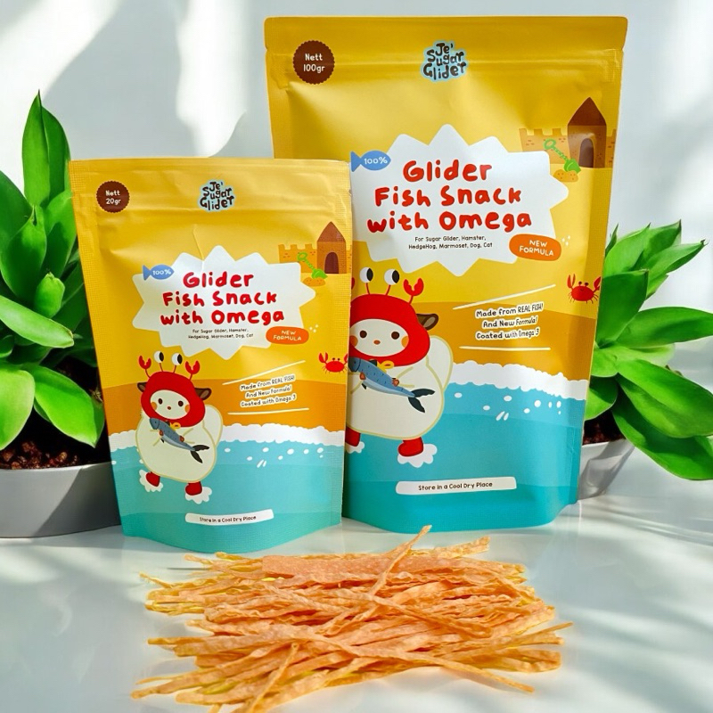 Jual NEW GLIDER FISH SNACK WITH OMEGA 3 for PETS by Jesugarglider ...