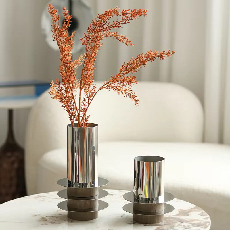 Jual BRON Luxury Stainless Vase/ vas bunga unik mewah home decor ...