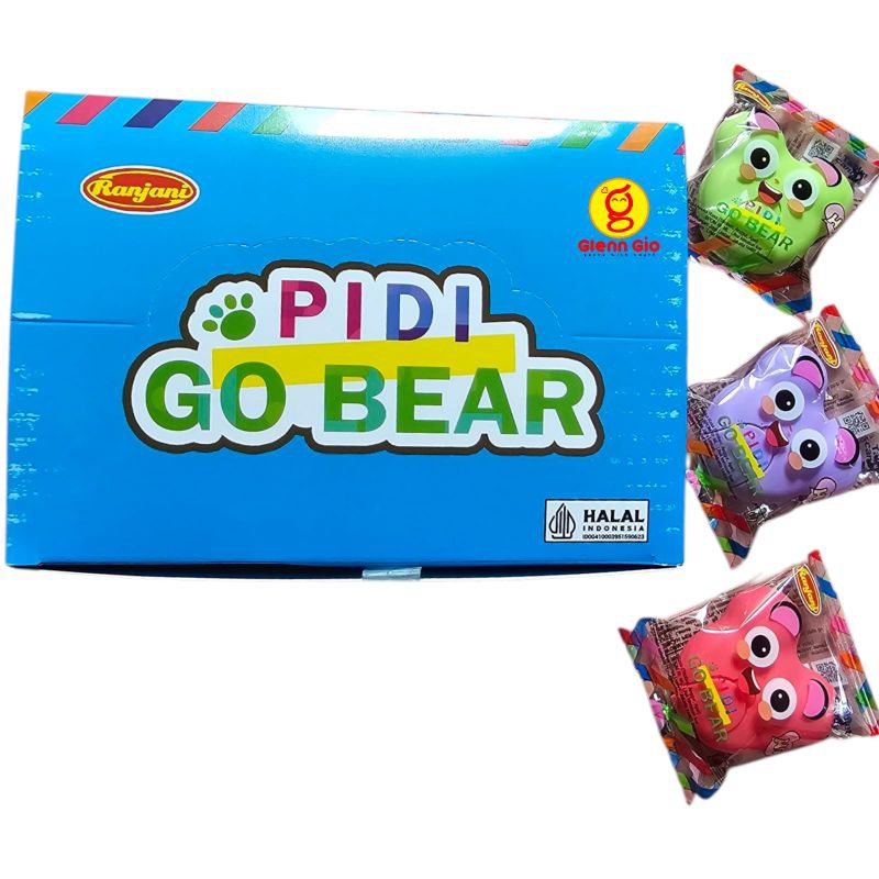 Jual Permen Aneka Rasa Buah Pidi Go Bear Ranjani Box isi 24 pcs ...