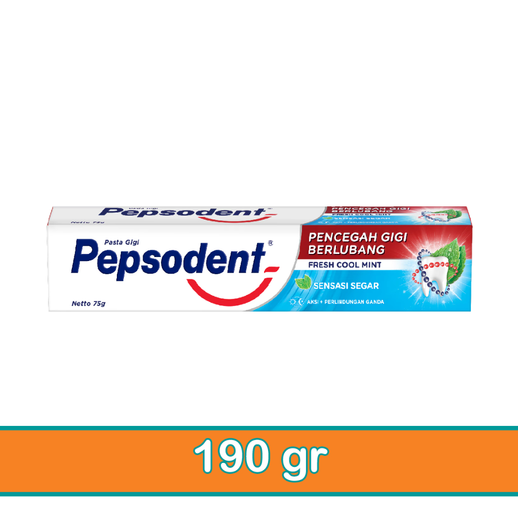 Jual Pepsodent Fresh Cool Mint Toothpaste 190 gr | Shopee Indonesia