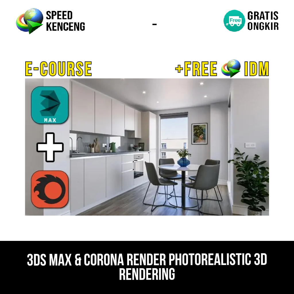 Jual [e-course] Belajar Rendering Photorealistic 3D 3ds Max + Corona ...