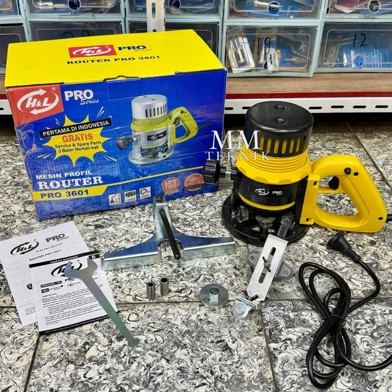 Jual Mesin Profil Kayu Router PRO 3601 H&L Mesin Trimmer Besar HL ...