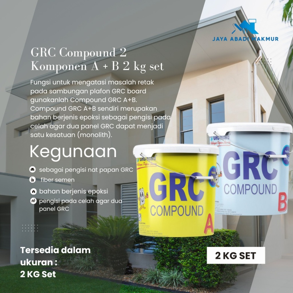 Jual GRC Compound 2 Komponen A + B 2 kg set | Shopee Indonesia