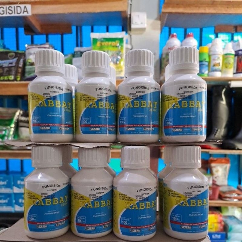 Jual Fungisida Rabbat 250SC 100ml/Rabbat/kaki gajah/obat nilam/obat ...