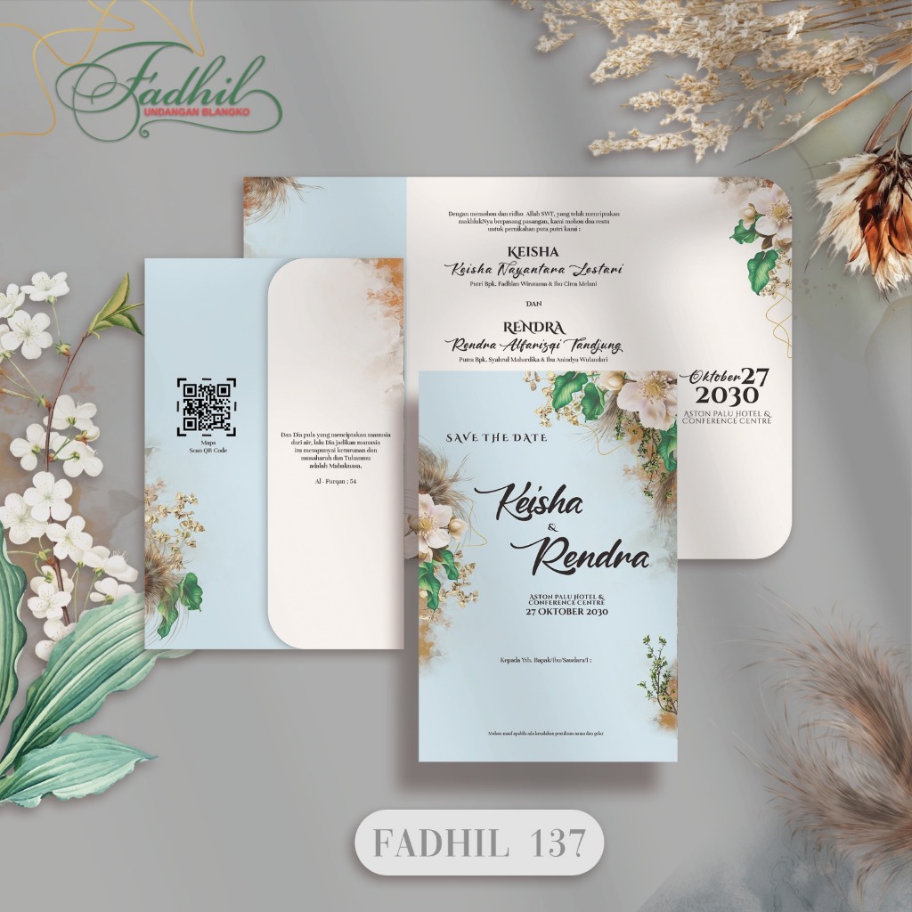 Jual BLANGKO UNDANGAN FADHIL - KERTAS KOSONGAN / CETAK UNDANGAN NIKAH ...