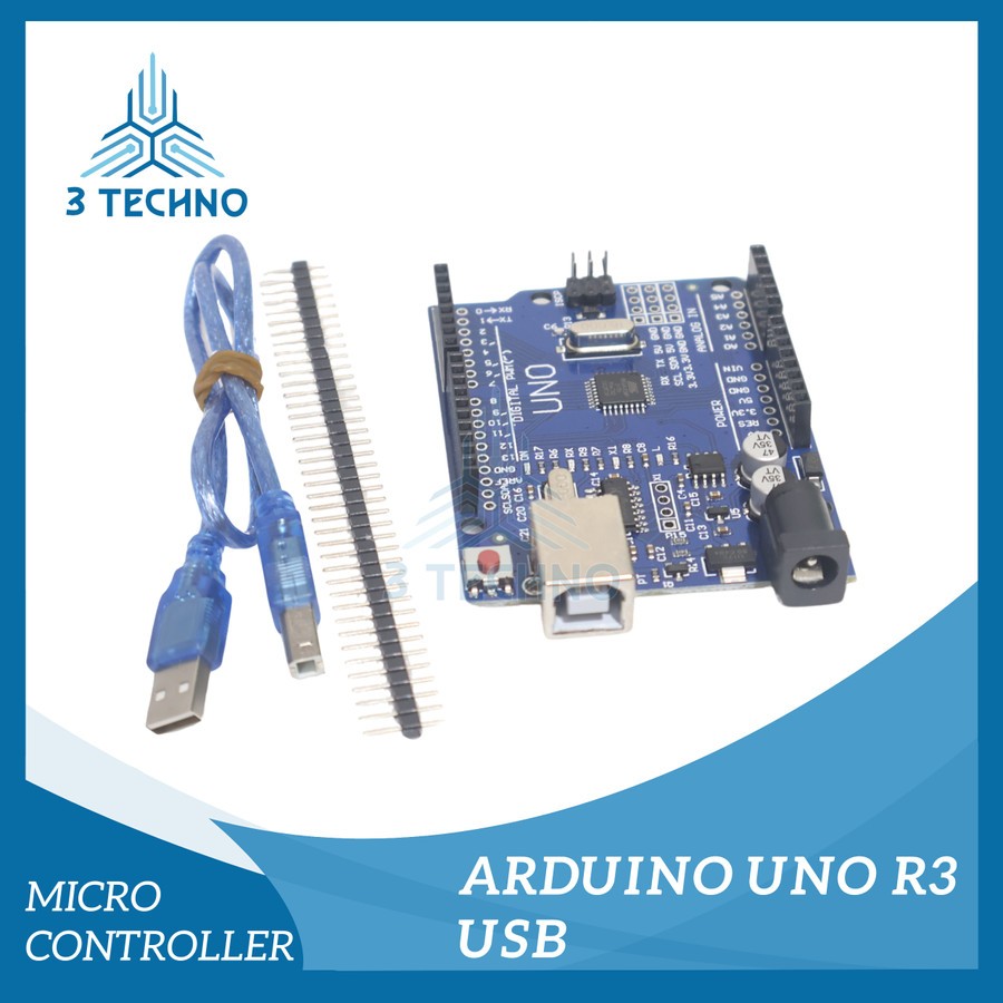 Jual ARDUINO UNO R3 ATMEGA328P SMD CH340 COMPATIBLE BOARD PLUS USB CABLE | Shopee Indonesia
