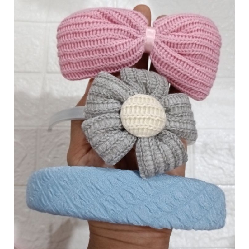 Jual Bando mutiara/bando rambut model pita bahan kain isi 12 pcs ...