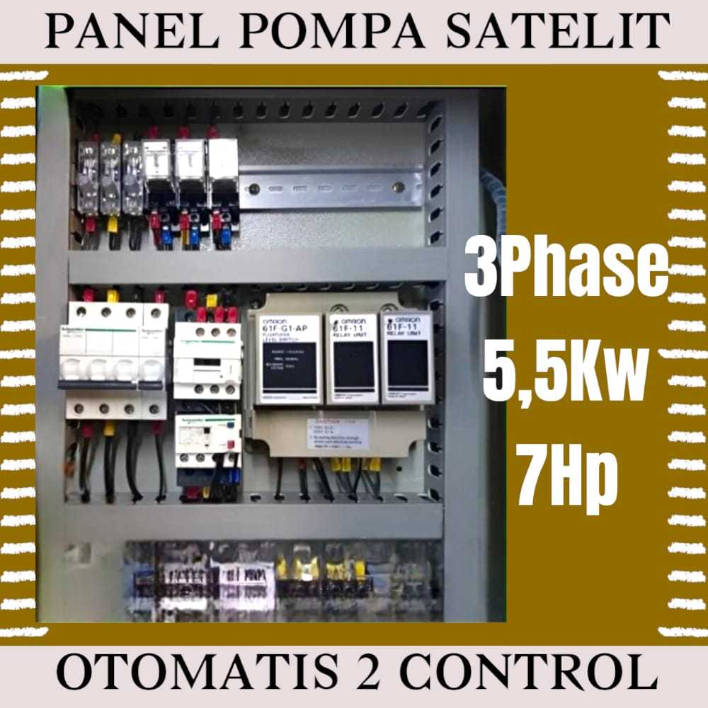Jual PANEL POMPA SATELIT 3 PHASE OTOMATIS 2 CONTROL 5,5Kw / 7,5Hp - 1 ...