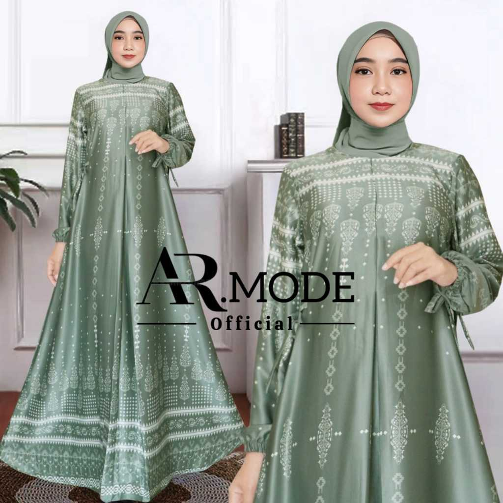 Jual Gamis motif Khalisa, Gamis silk premium, Gamis busui & wudhu ...