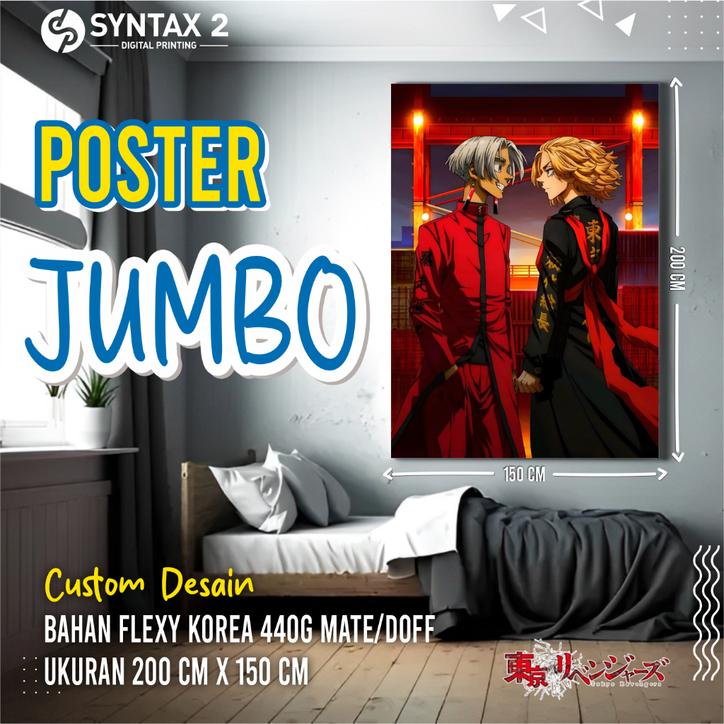 Jual Poster Tokyo Revenger Jumbo - SIZE 200 x 150 - Poster Besar ...