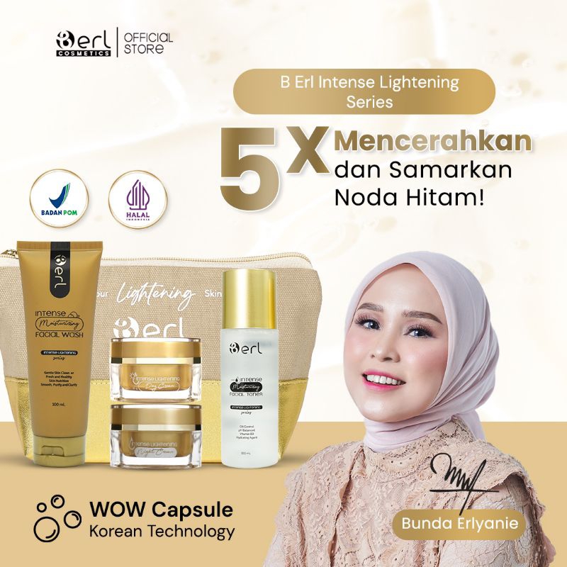 Jual BERL - B ERL Cosmetics Intense Lightening Series Free Pouch ...