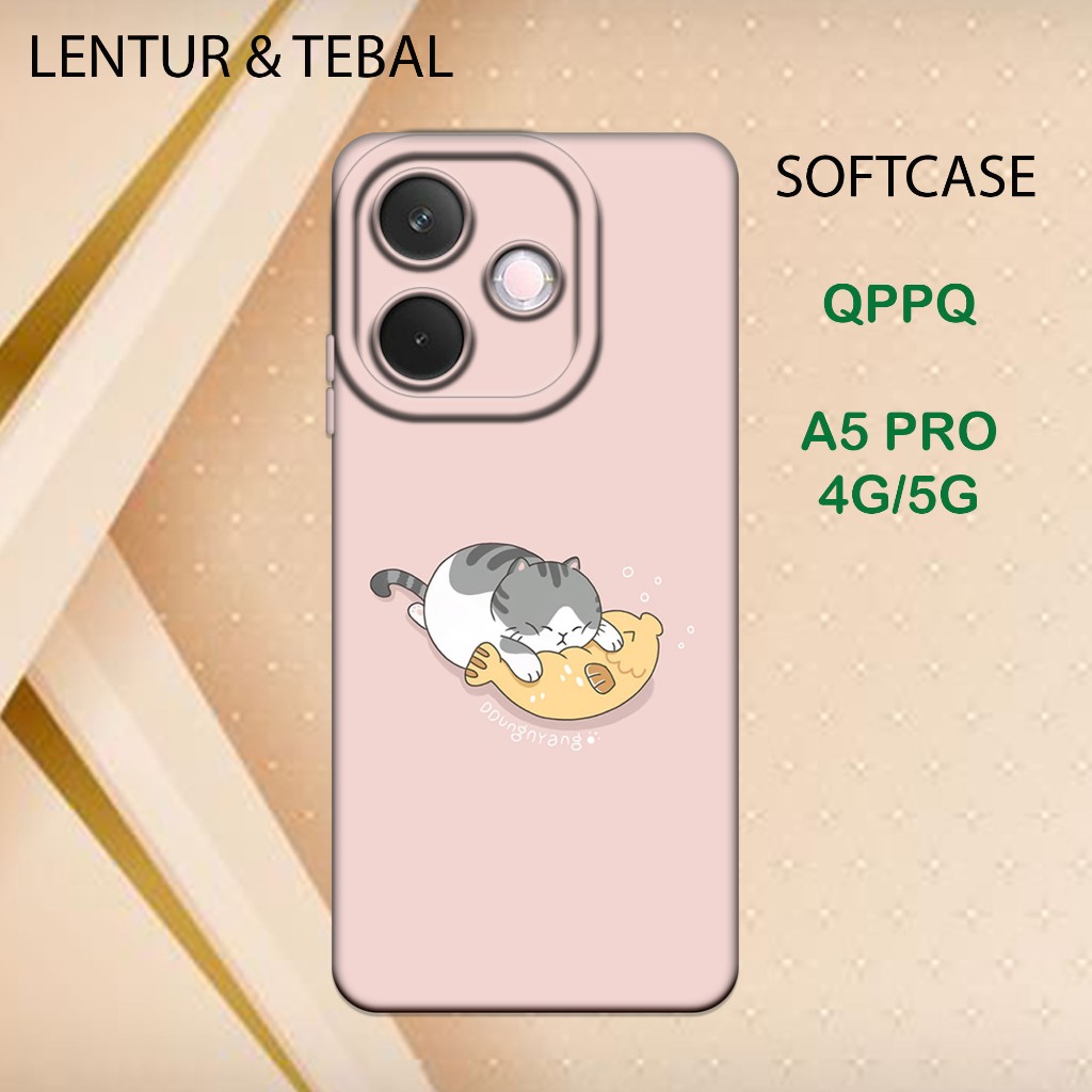 Jual Case Hp OPPO A5 PRO 2025 Silikon Casing Karet Hitam bening Lentur ...