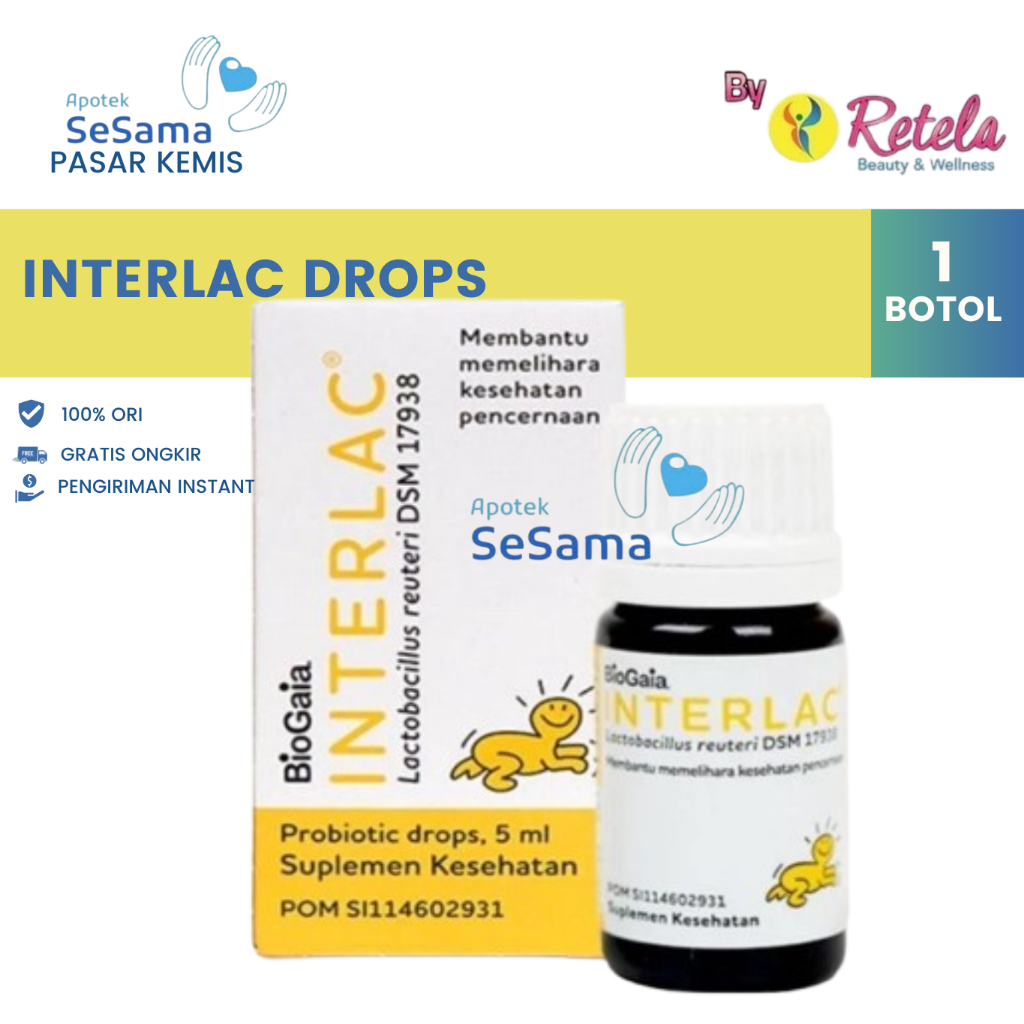 Jual INTERLAC PROBIOTIC DROP 5ML | Shopee Indonesia