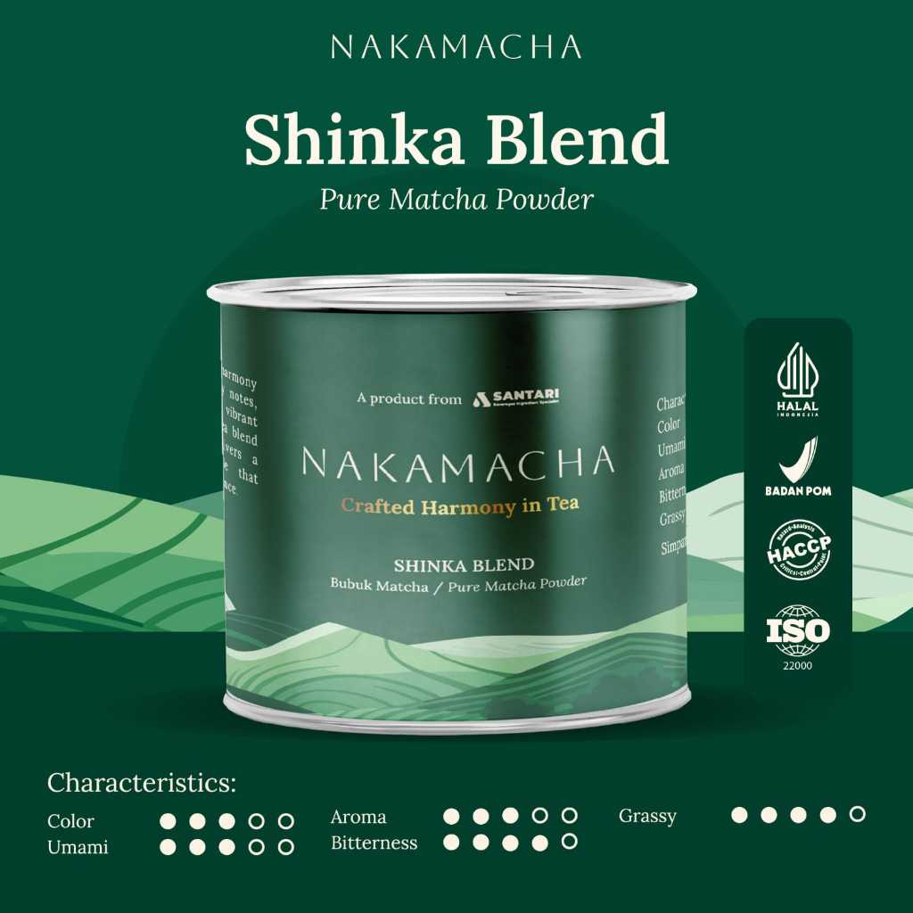 Jual Nakamacha Pure Matcha Powder Mix Culinary & Ceremonial - SHINKA ...