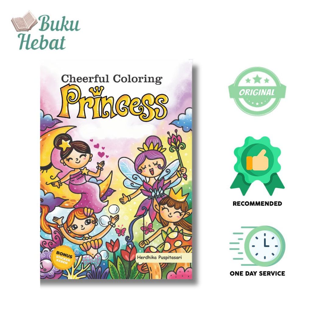 Jual Buku Anak : Buku Mewarnai : Princess Cheerful Coloring | Shopee ...