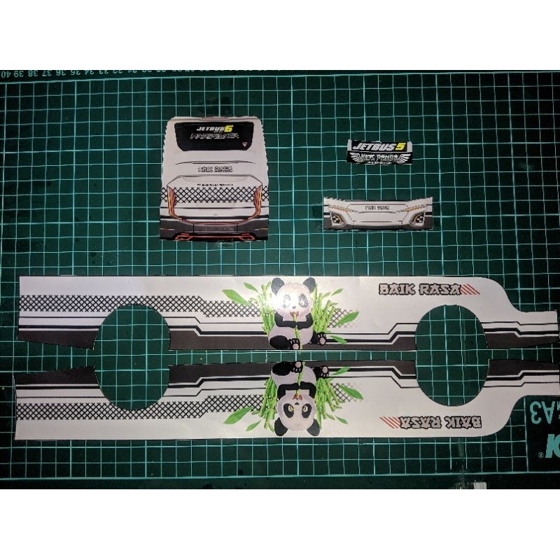 Jual Livery miniatur bus Kids panda full body | Shopee Indonesia