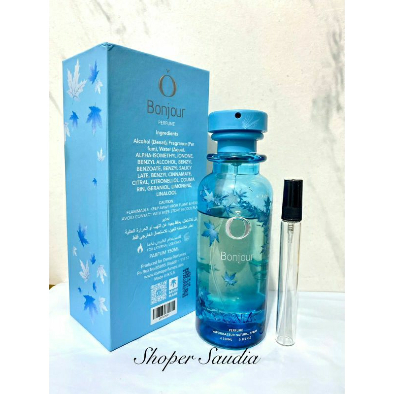 Jual Osma Parfume Saudi Bonjour Winter Series Terbaru 10ml Bottle ...
