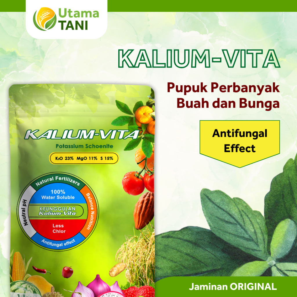 Jual Kalium Vita 1Kg Pupuk Nutrisi Pelebat Buah Cabai Jagung Terong ...