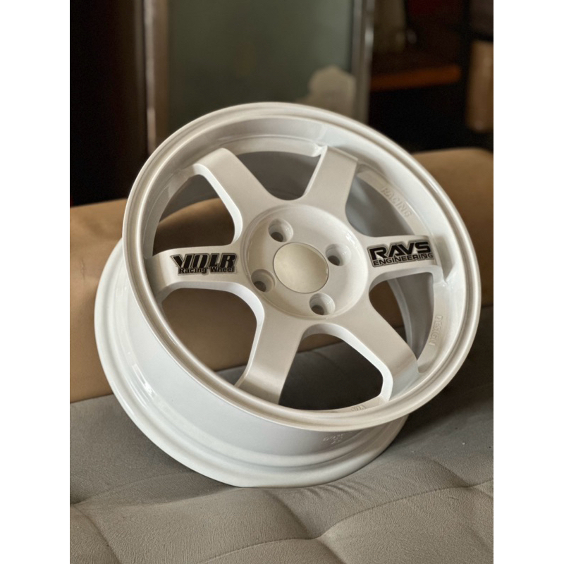 Jual Velg TE37 White R15 Pcd 4x100 Kondisi Baru | Shopee Indonesia