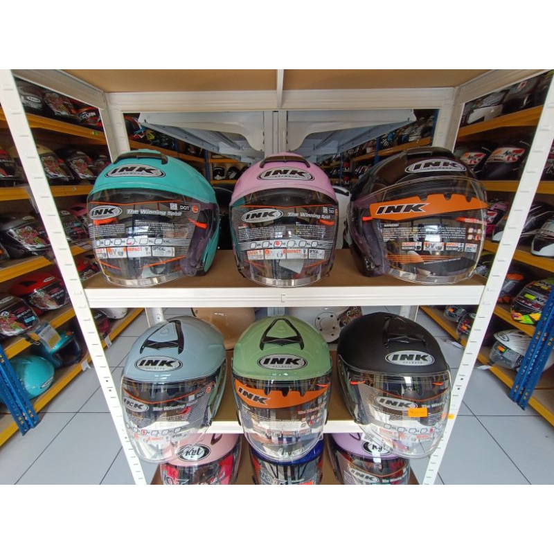 Jual HELM INK Dynamic Solid Single Visor | Shopee Indonesia