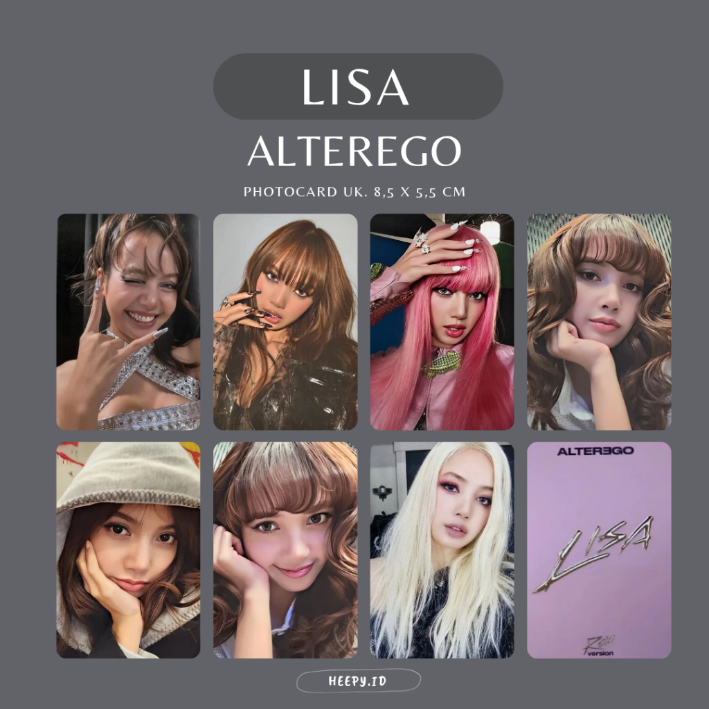 Jual [BP LISA] UNOFFICIAL PHOTOCARD BLACKPINK LISA ALTEREGO | Shopee ...