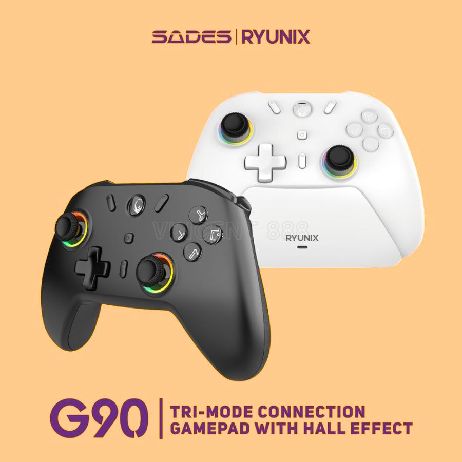 Jual Sades G90 Ryunix G-90 Gamepad Wireless 3in1 Joystick Gaming Hall Effect Trigger Gyro With ...