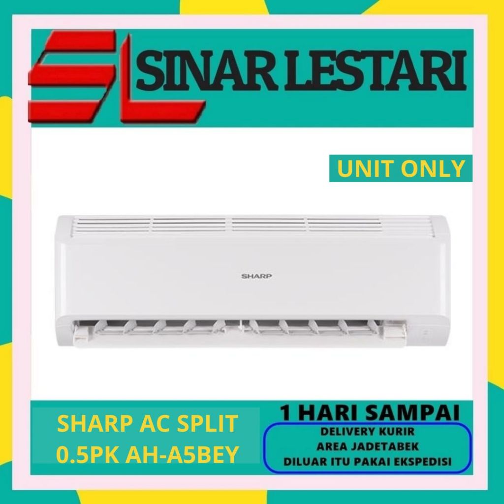Jual SHARP AH-A5BEY AC Split Standard R32 0.5PK Garuda Wing Air Flow | Shopee Indonesia