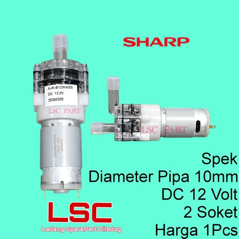 Jual ORIGINAL Pompa Dispenser SHARP 395BF DC 12 Volt AJK-B12W4009 SWD ...