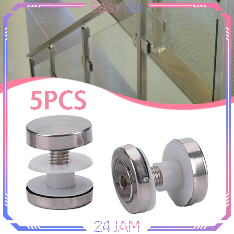 Jual Isi 5pcs Baut Railing Kaca Stainless 304 Baut Penjepit Kaca ...