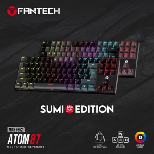 Jual Fantech Atom87 Mechanical Keyboard - Black (Red Switch) | Shopee ...