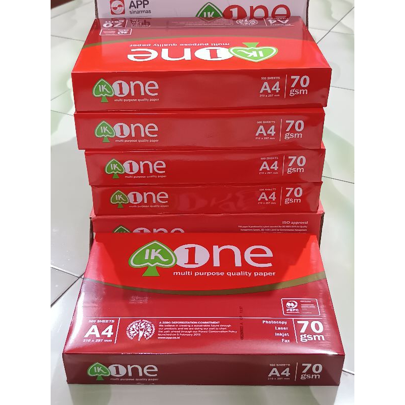 Jual KERTAS HVS A4 AONE 70GSM 1 RIM | Shopee Indonesia