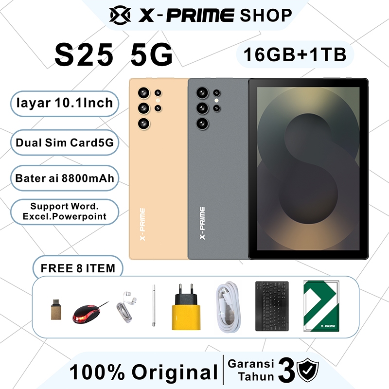 Jual [COD] Ready Stock Original Baru X-PRIME S25 Ultra Tablet PC 10.1 ...