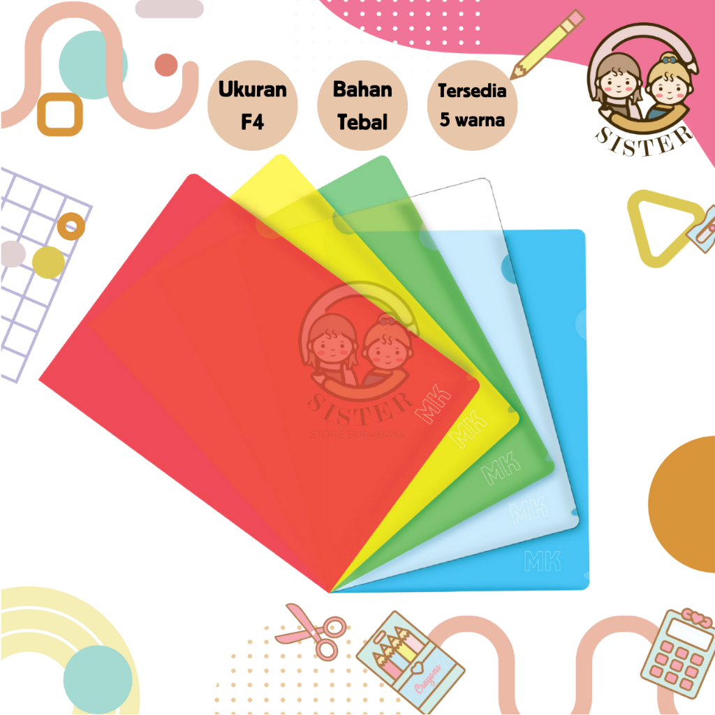 Jual Map L Bening F4 / Map Plastik Folio / Map Bening | Shopee Indonesia