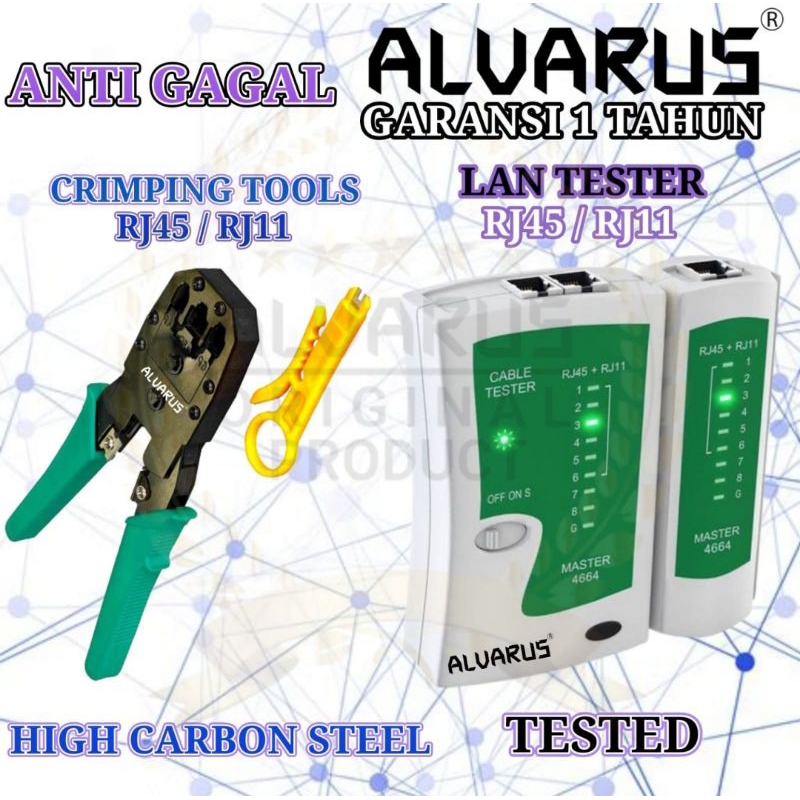 Jual CRIMPING TOOL RJ45 LAN TESTER RJ45 TANG CRIMPING LAN TESTER RJ45 ...