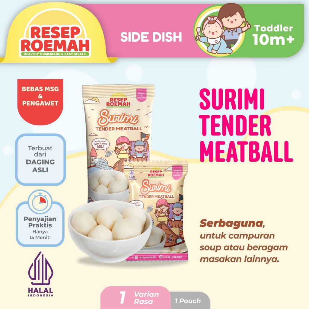 Jual ResepRoemah Surimi Fish Tender Meatball / Bakso Ikan Surimi ...