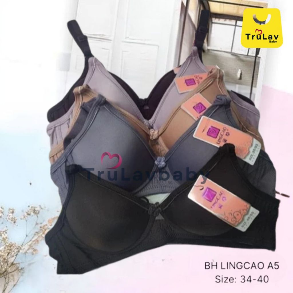 Jual BH LINGCAO A5 Original |Bra Kait 2 Busa Tanpa Kawat – TruLav Baby | Shopee Indonesia