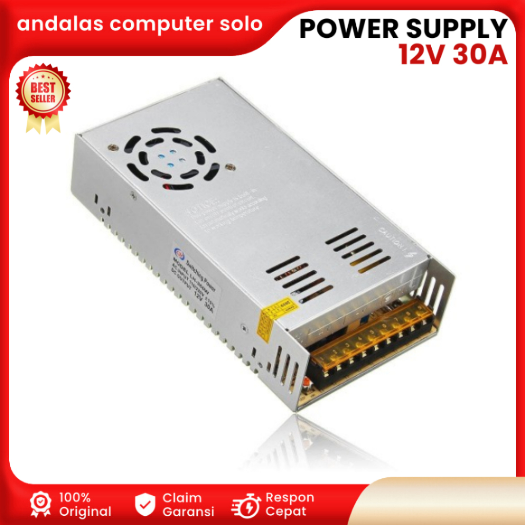 Jual POWER SUPPLY PSU CCTV 12V 30A SWITCHING JARING ADAPTOR PSU CCTV | Shopee Indonesia