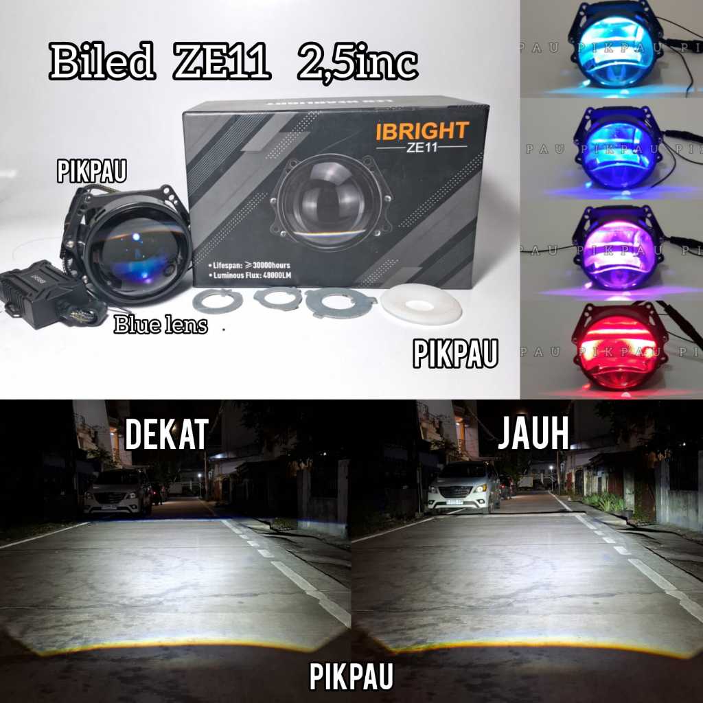 Jual IBRIGHT Biled ZE 11 Original 2,5 Inc Blue Lens Dengan Devil Eye ...