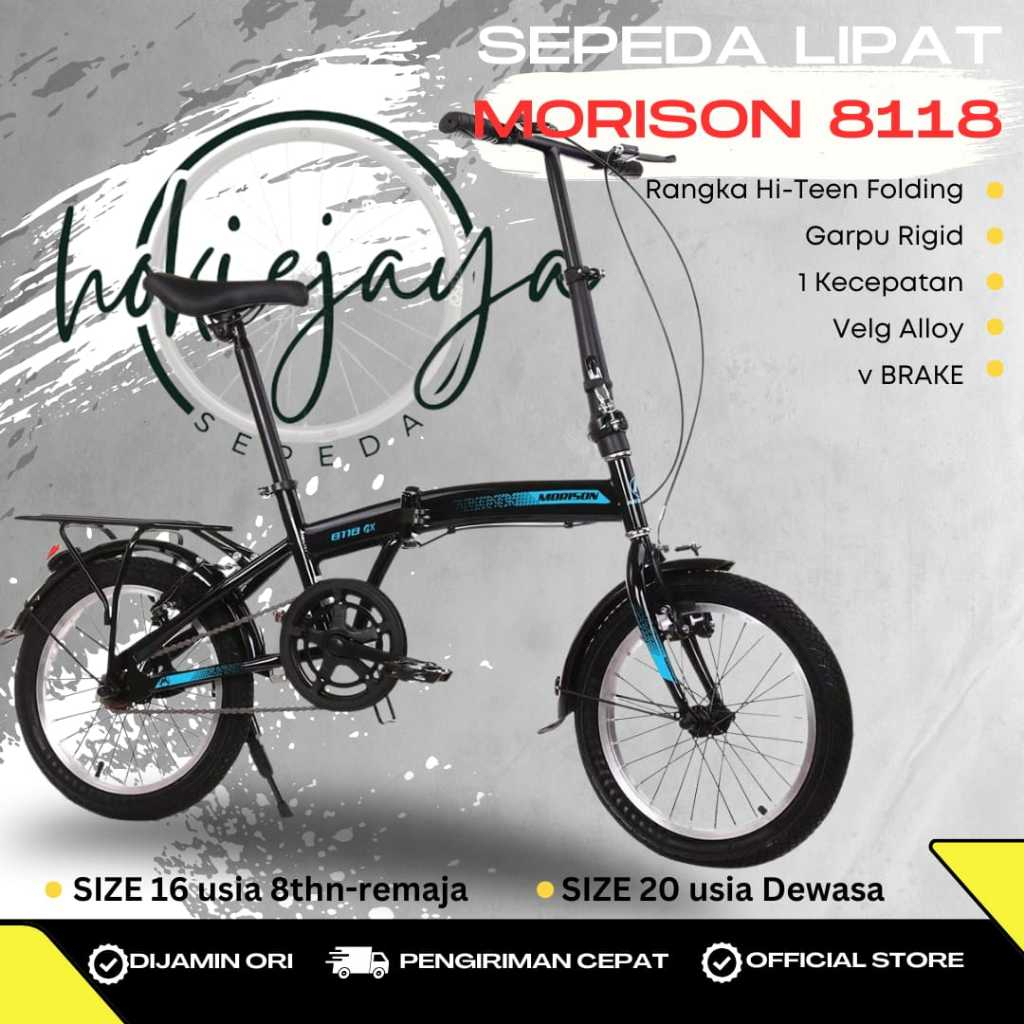 Jual [NEW] Sepeda lipat 20 Morison 8118 Steel - Single speed - Alloy ...