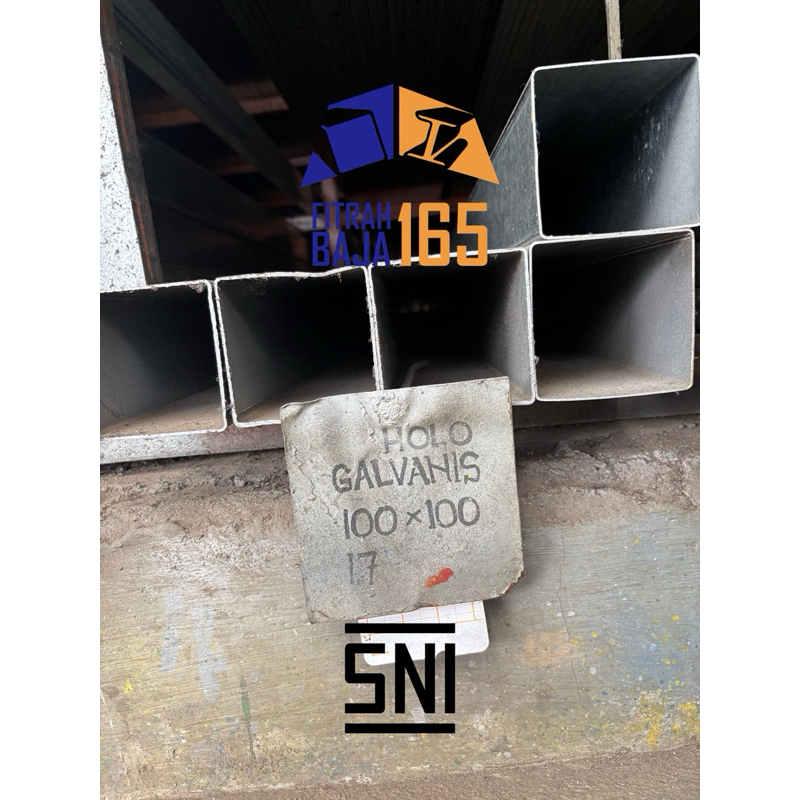 Jual Besi Holo / Hollow Galvanis 100x100 KOTAK FULL | Shopee Indonesia
