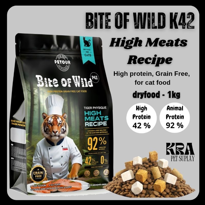 Jual BITE OF WILD GRAIN FREE KITTEN AND ALL STAGE 1KG | Shopee Indonesia