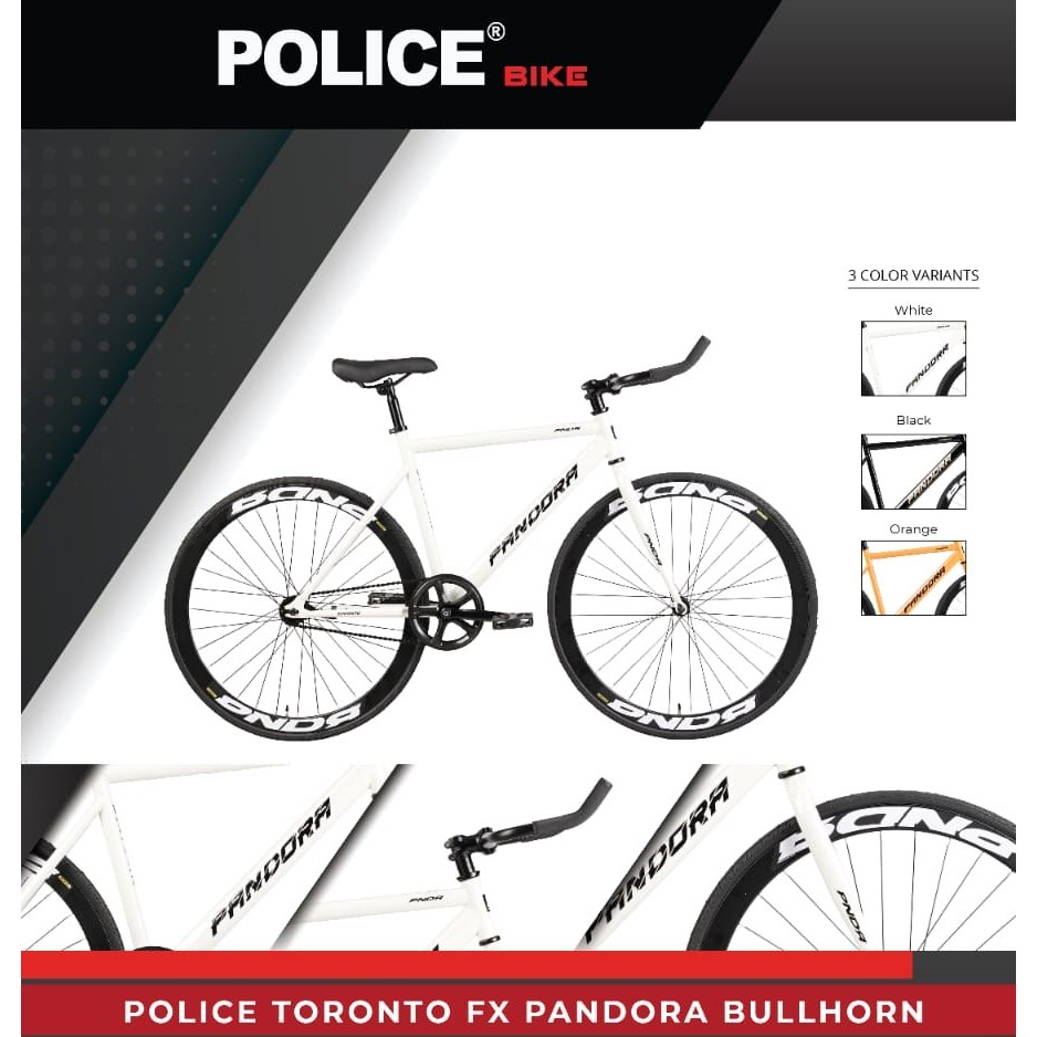 Jual Sepeda Fixie ELEMENT POLICE TORONTO FX PANDORA BULLHORN 700C Rem ...