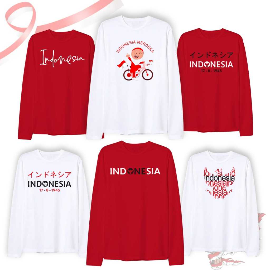 Jual KOI - Kaos Lengan Panjang Dewasa - Atasan Cowok & Cewek HUT RI ...