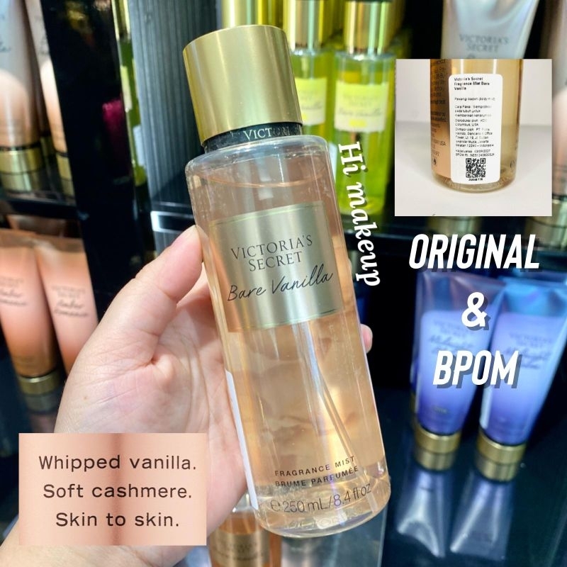 Jual Victoria Secret Body Mist Bare Vanilla VS Body Mist (BPOM ...