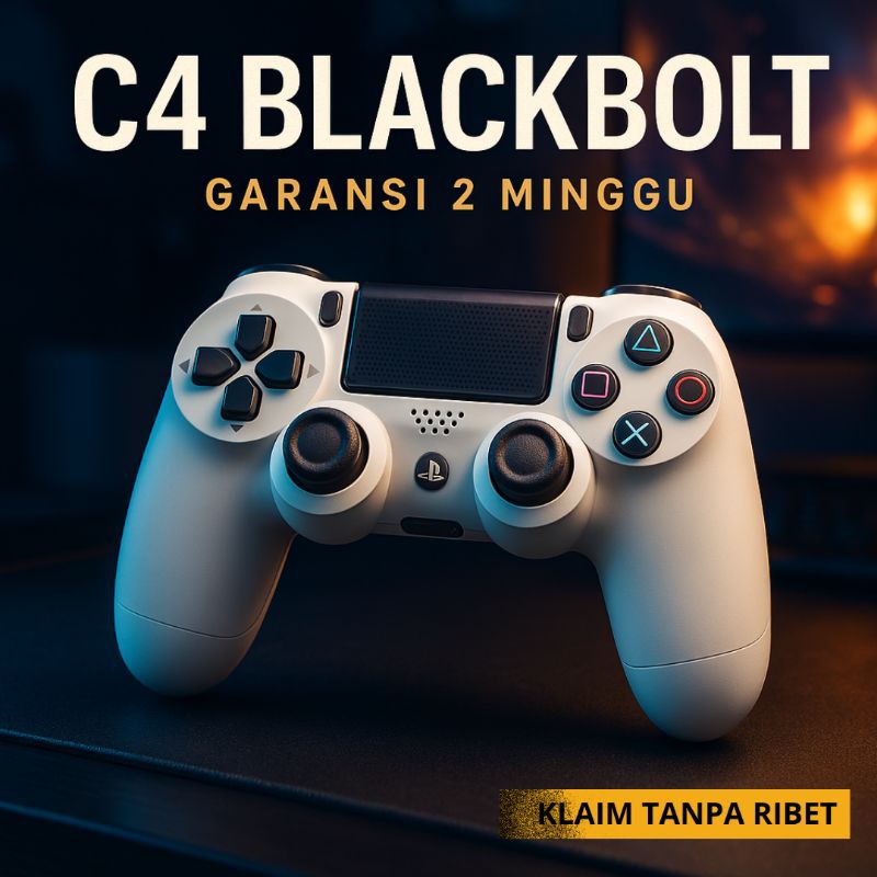 Jual C4 BLACKBOLT GARANSI Wireless Gamepad Stik Stick PS4 PC HP ...
